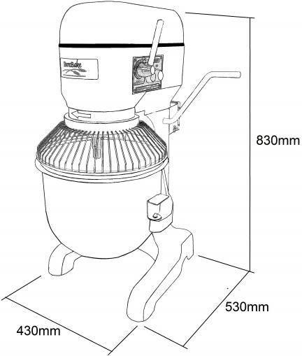 20qt Basic Planetary Mixer | Bakery Services Ltd