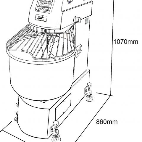 25kg Spiral Mixer | Bakery Services Ltd
